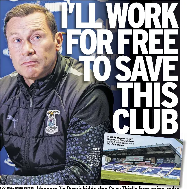 Dunc leads way to save caley - PressReader