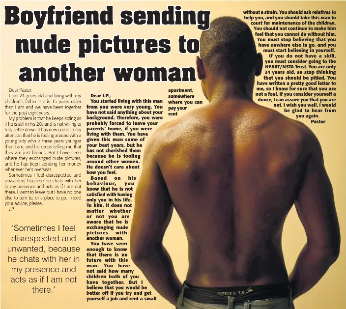 Boyfriend sending nude pictures to another woman - PressReader