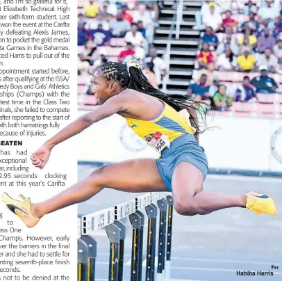 Harris grateful to conquer Carifta jinx - PressReader