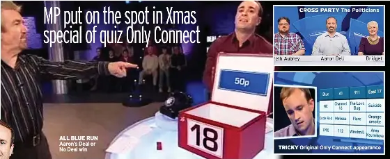 IT’S QUESTION TIME MP put on the spot in Xmas special of quiz Only Connect - PressReader