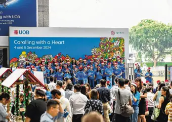 UOB brings festive cheer to community with pop-up event, carolling ...