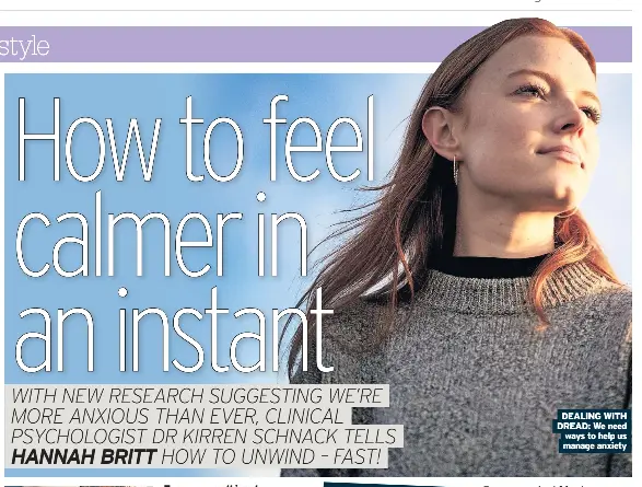 How to feel calmer in an instant - PressReader