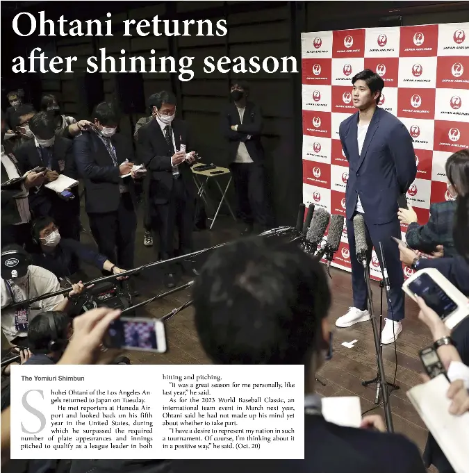Ohtani returns after shining season - PressReader