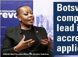 Botswana companies take lead in medical accreditat­ion applicatio­ns ...
