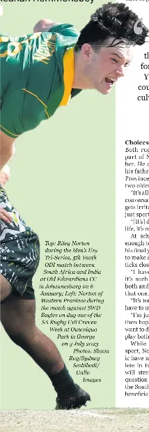 The life of Riley: SA’S young cricket and rugby star - PressReader