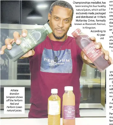 Brandon Simpson’s Perform juice bar to open October 27 - PressReader