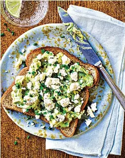 Avocado, lime & feta toast - PressReader