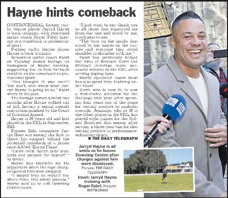 Hayne hints comeback - PressReader