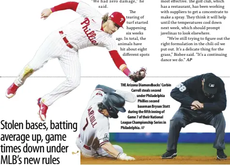 Stolen bases, batting average up, game times down under MLB’S new rules - PressReader