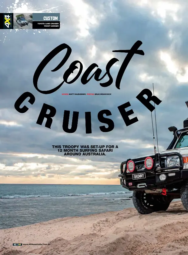 Custom Troopy set up for touring all over Oz. - PressReader