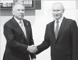 Trump says Ukraine deal close after envoy Witkoff meets Putin - PressReader