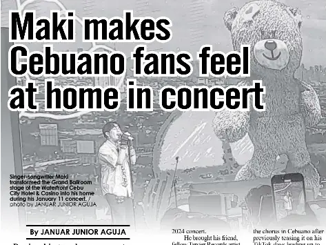 Maki makes Cebuano fans feel at home in concert - PressReader