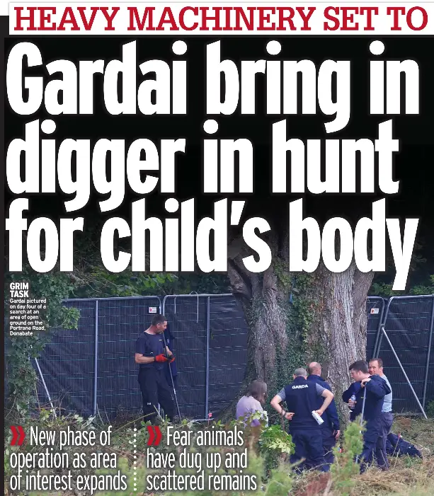 Gardai bring in digger in hunt for child’s body - PressReader