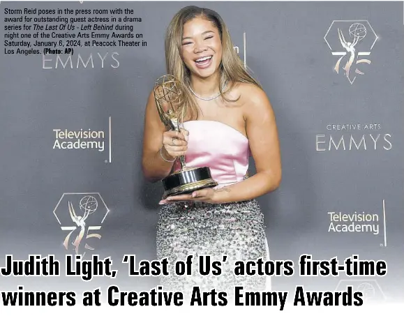 Judith Light, ‘Last of Us’ actors first-time winners at Creative Arts Emmy Awards - PressReader