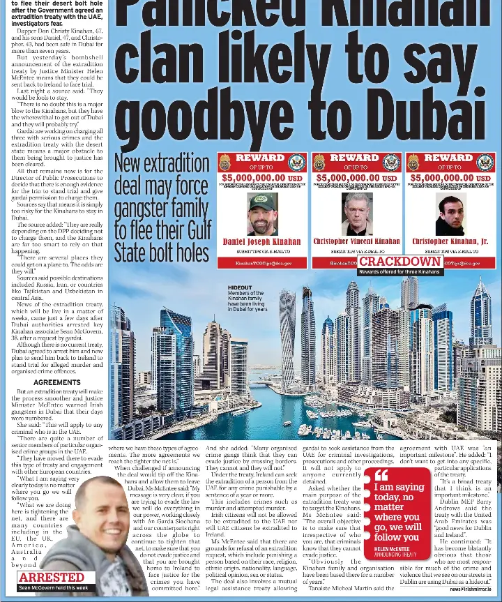 Panicked Kinahan clan likely to say goodbye to Dubai - PressReader