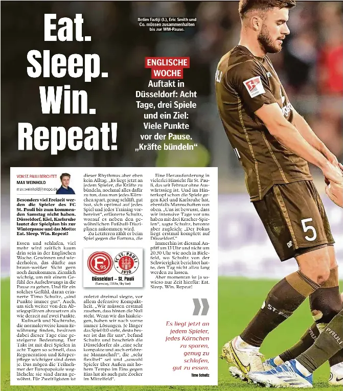Eat. Sleep. Win. Repeat! - PressReader