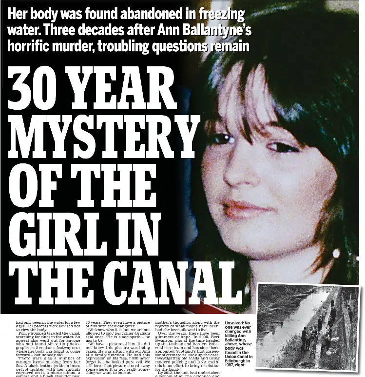 30 YEAR MYSTERY OF THE GIRL IN THE CANAL - PressReader