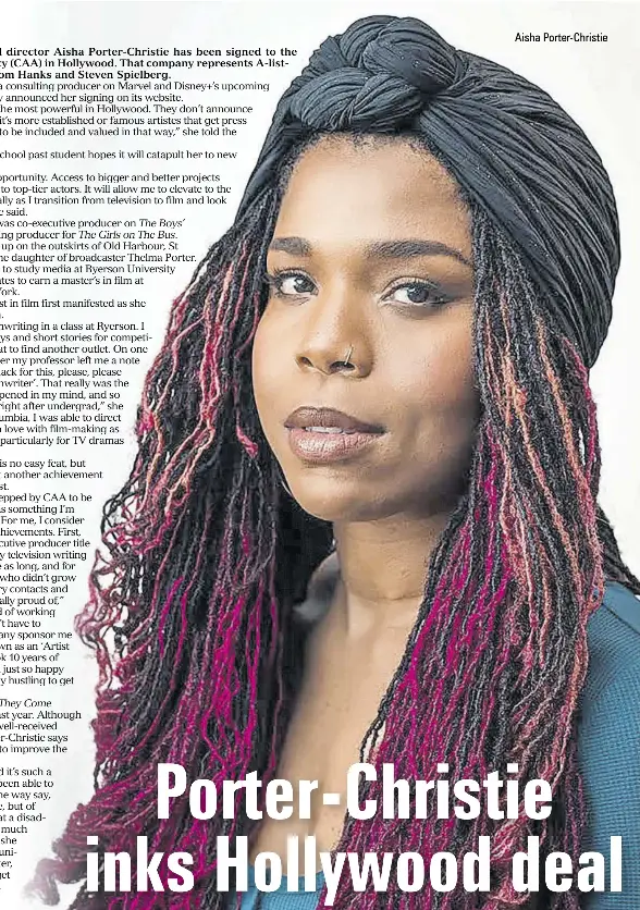 Porter-christie inks Hollywood deal - PressReader
