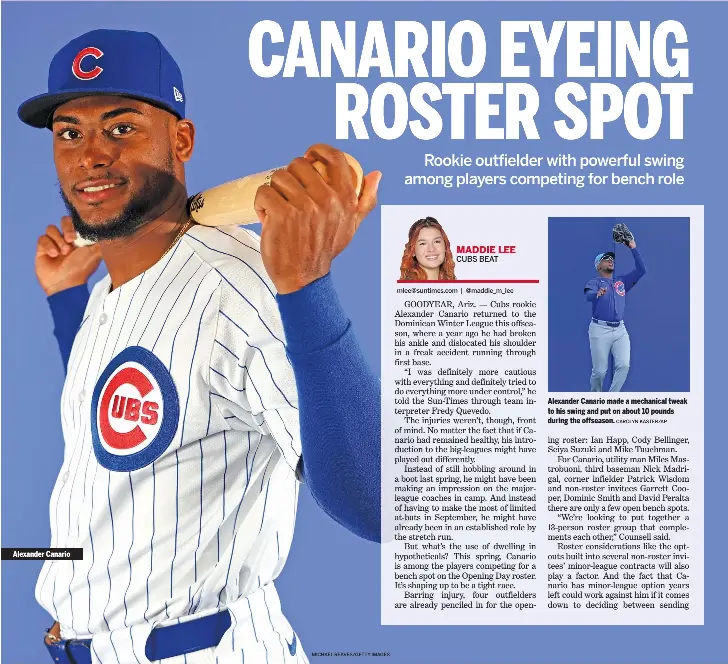 CANARIO EYEING ROSTER SPOT - PressReader
