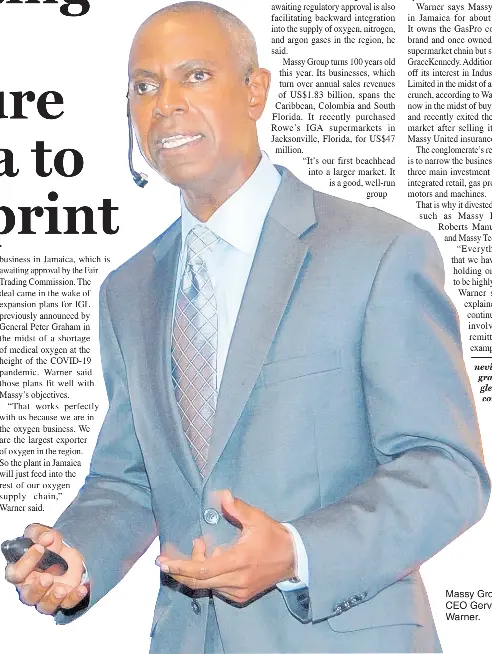 Massy testing financing temperatur­e in Jamaica to grow footprint ...