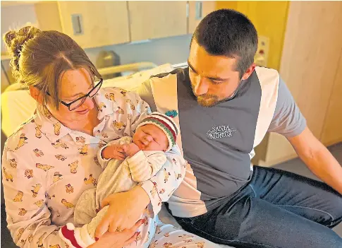 Delighted parents welcome first baby on Christmas Day - PressReader