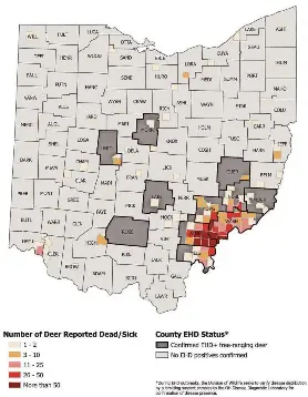 Fatal deer disease outbreak spreads in Ohio - PressReader
