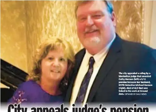 City appeals judge’s pension ruling linking ALS to 9/11 toxins ...