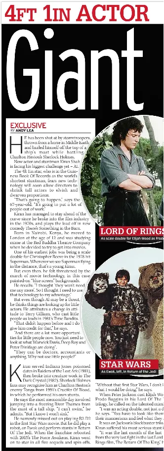 Giant of Hollywood Stuntman has to stay ahead of the threat from movie AI - PressReader