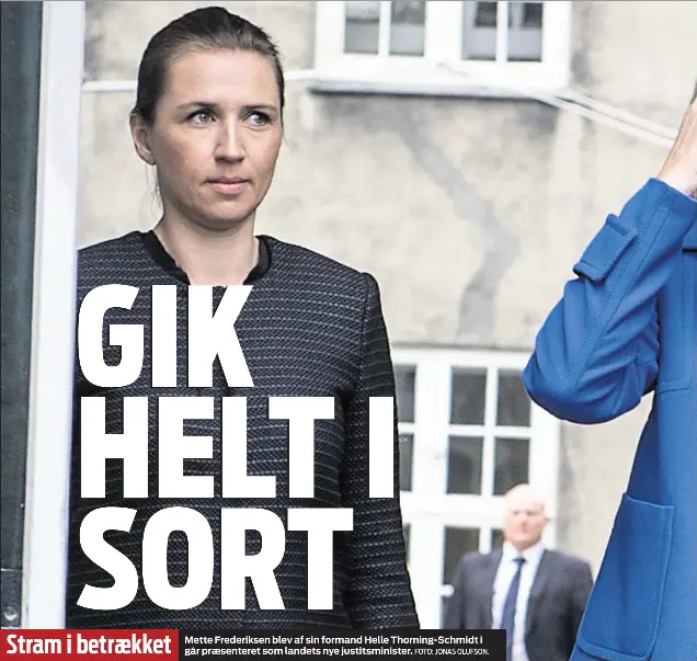 Uden et smil er Mette Frederikse­n nu som justitsmin­ister parkeret på øretæverne­s holdeplads ...