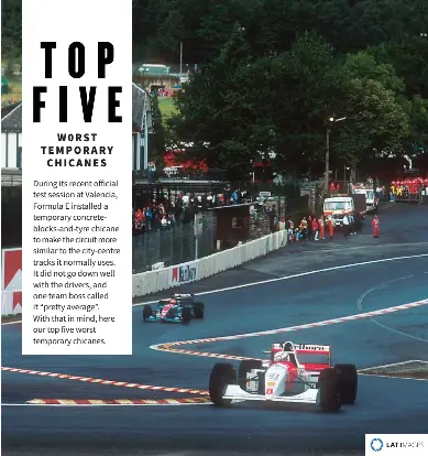 Top five worst temporary chicanes - PressReader