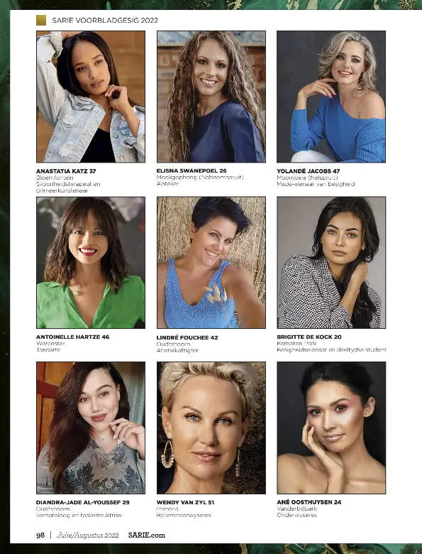 WENDY VAN ZYL 51 YOLANDÉ JACOBS 47 SARIE VOORBLADGE­SIG 2022 - PressReader