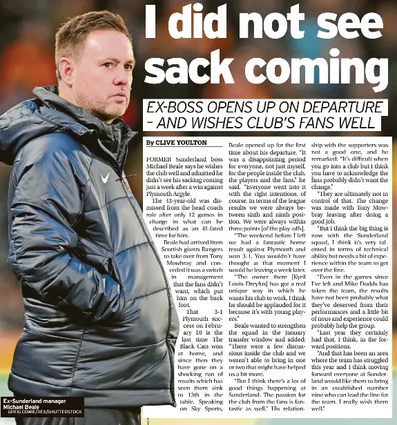 I did not see sack coming - PressReader
