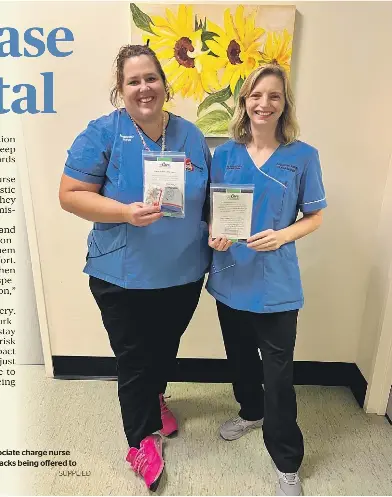 Sleep packs ease time in hospital - PressReader