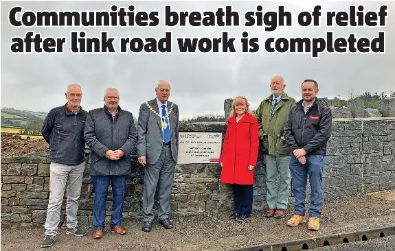 Communitie­s breath sigh of relief after link road work is completed ...