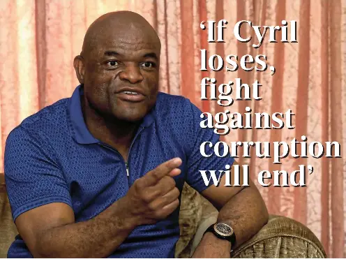 ‘If Cyril loses, fight against corruption will end’ - PressReader