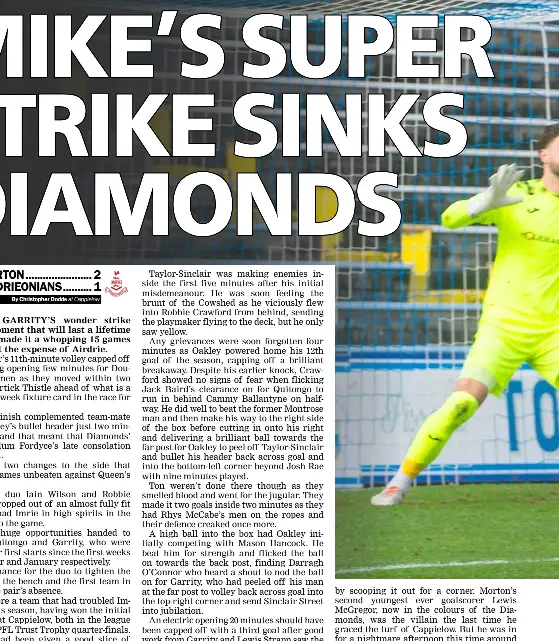 MIKE’S SUPER STRIKE SINKS DIAMONDS - PressReader