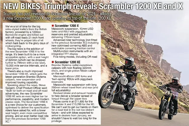 NEW BIKES: Triumph reveals Scrambler 1200 XE and X - PressReader
