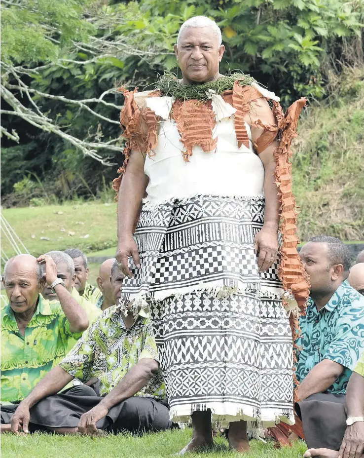 PM AT CHIEFLY INSTALLATI­ON OF RATU TIMOCI TAVANAVANU­A AS ROKO TUI BAU ...