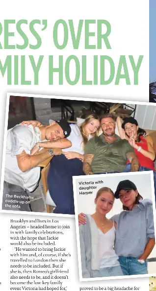 POSH’S ‘STRESS’ OVER PERFECT FAMILY HOLIDAY - PressReader