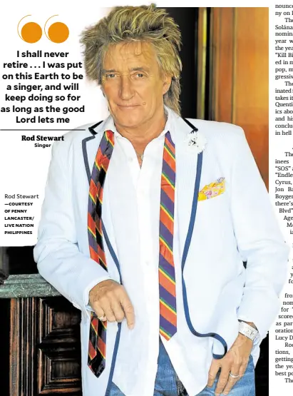 Why Rod Stewart’s coming PH concert will be ‘quite a bash’ - PressReader