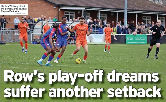 Row’s play-off dreams suffer another setback - PressReader