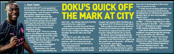 DOKU’S QUICK OFF THE MARK AT CITY - PressReader