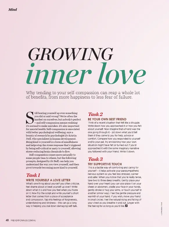 GROWING love inner - PressReader