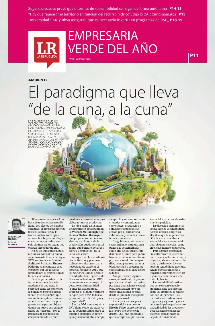 El paradigma que lleva “de la cuna, a la cuna” - PressReader