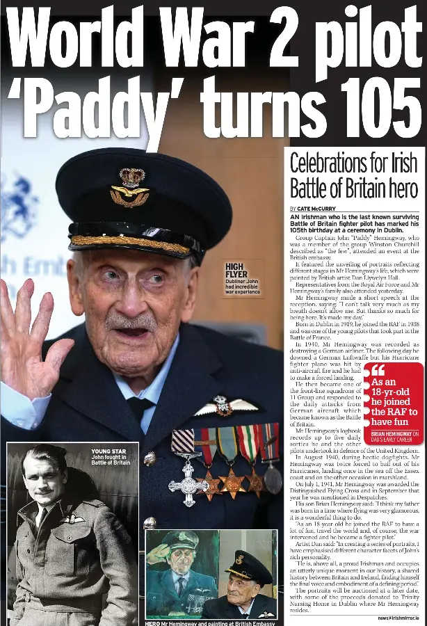World War 2 pilot ‘Paddy’ turns 105 - PressReader