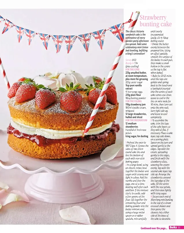 Strawberry bunting cake - PressReader