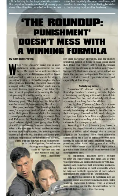 ‘THE ROUNDUP: PUNISHMENT’ DOESN’T MESS WITH A WINNING FORMULA - PressReader