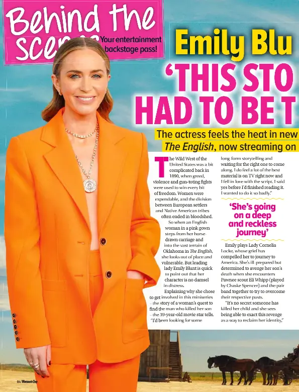 Emily Blunt ‘THIS STORY HAD TO BE TOLD’ - PressReader