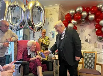 Centenaria­n marks 100th birthday with huge party - PressReader