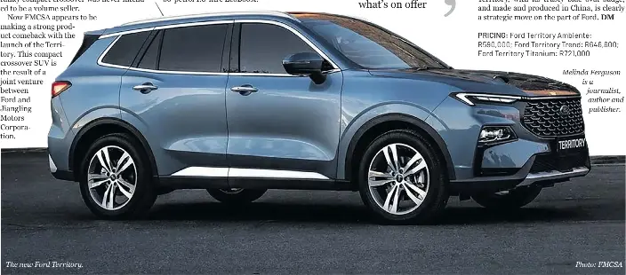 Ford explores new Territory with its compact crossover SUV - PressReader